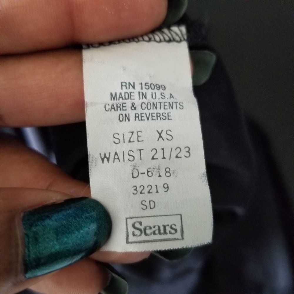 Vintage Sears Nylon Half Slip With Lace & Slit - Gem